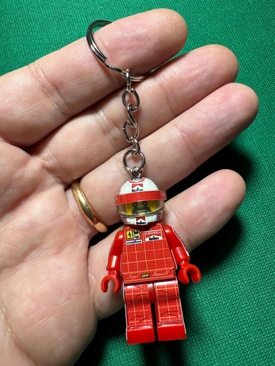 Nigel Mansell Key Ring 1990 Ferrari 640 F1 Formula 1 Grand Prix Pilot ...