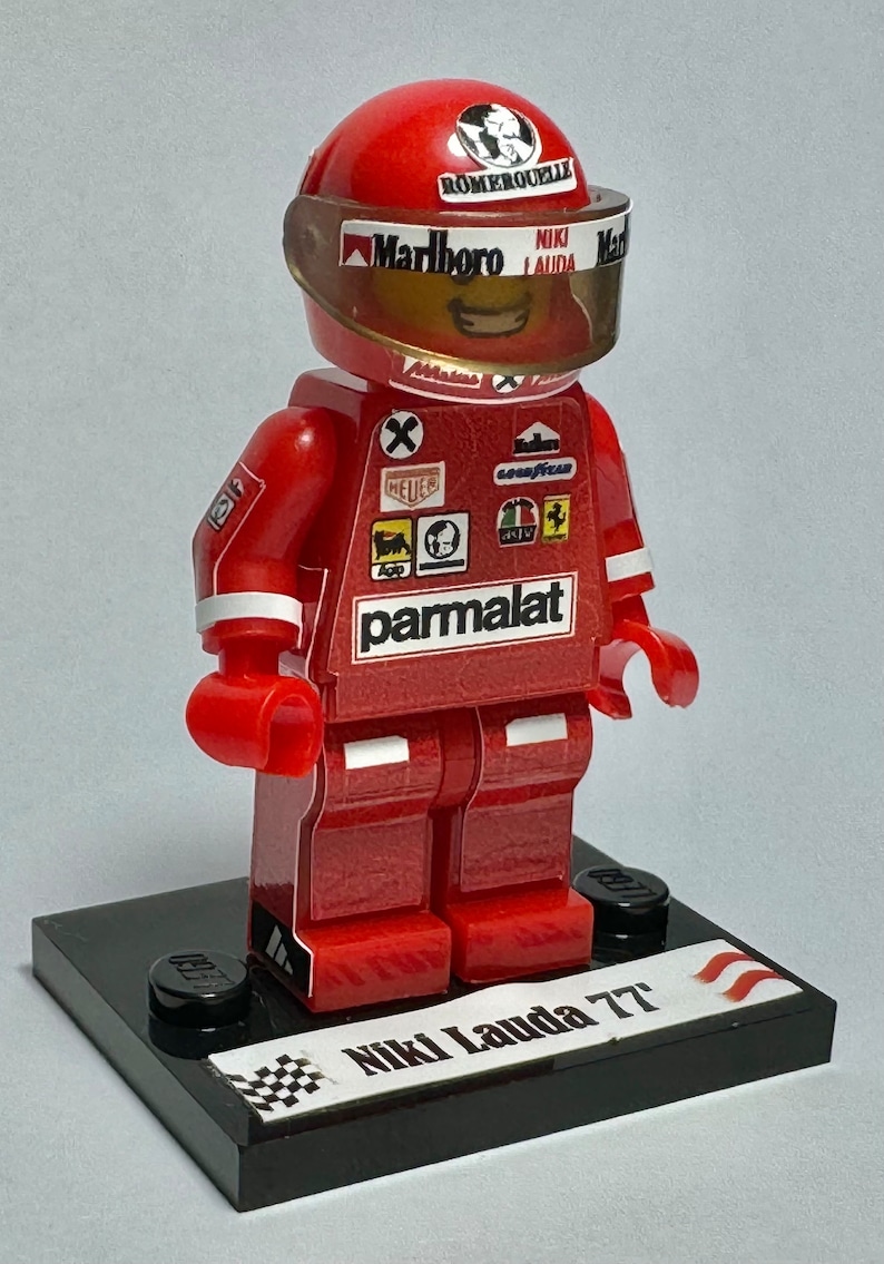 Minifigure Niki Lauda 1977 Ferrari F1 Formula 1 - Etsy