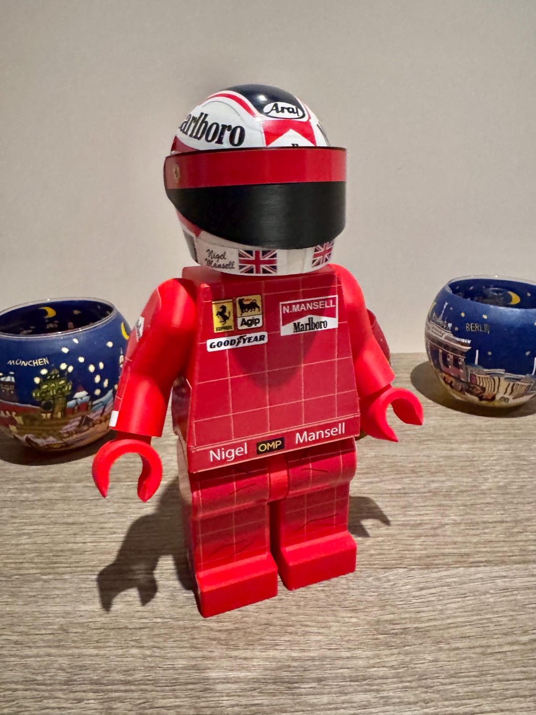 F1 Figure Minifigure XXL Nigel Mansell 1990 Ferrari Team F1 GP - Etsy
