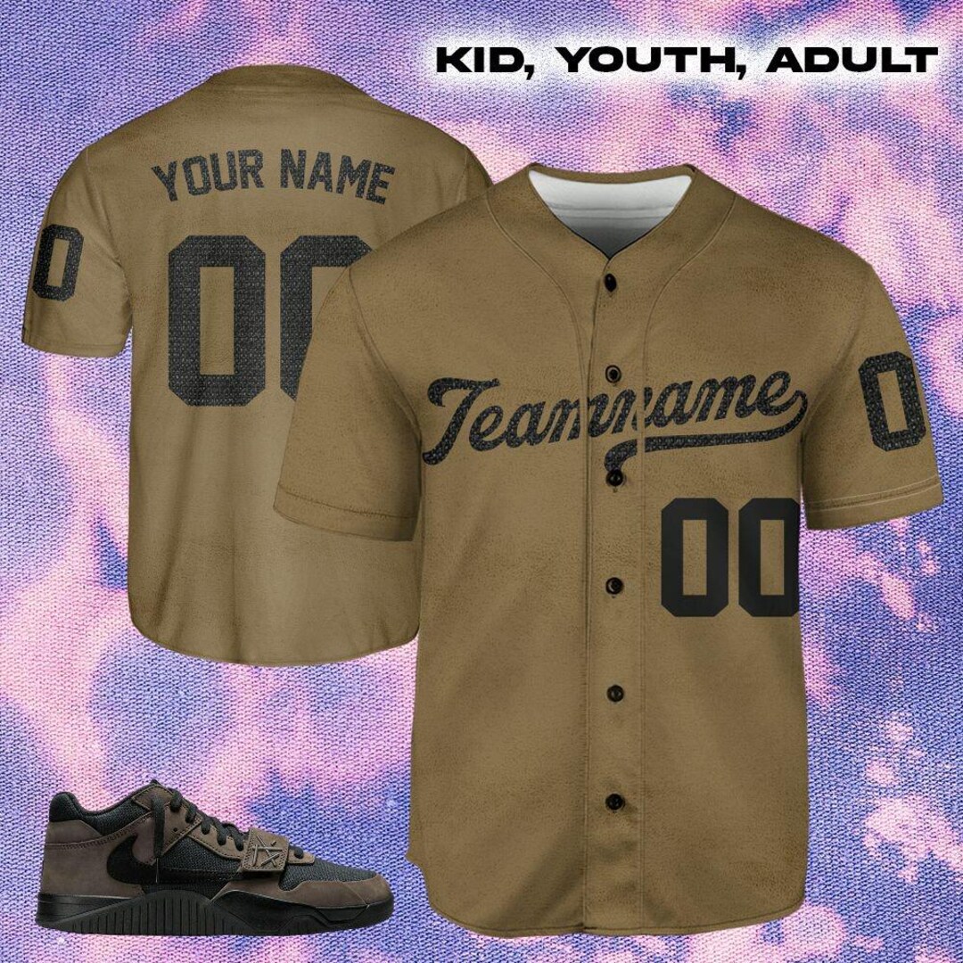 TVSC Jumman Jack Mocha Personalized Baseball Jersey, Sneaker Addict ...