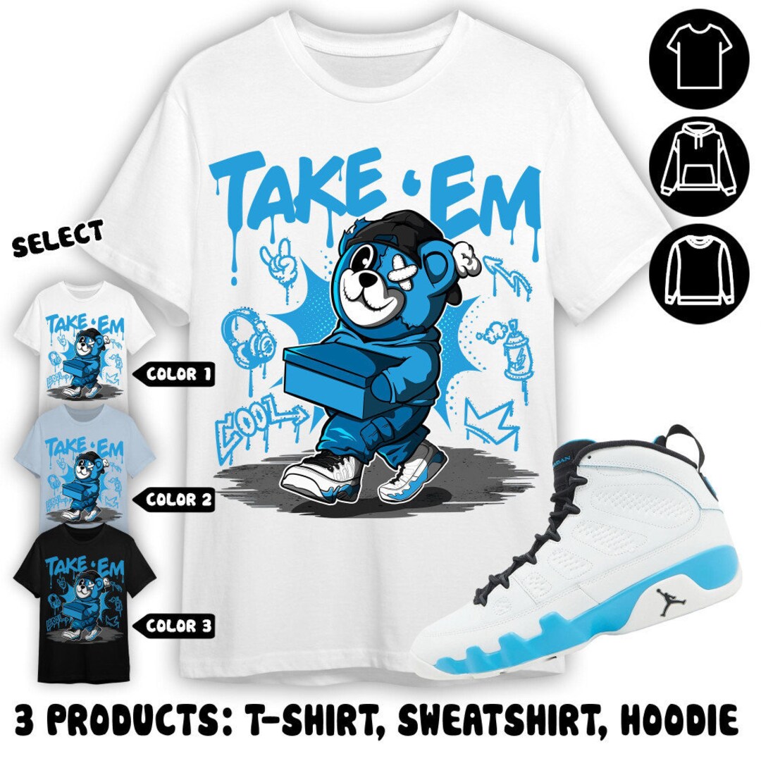 Jordan 9 Powder Blue Unisex Color T-shirt, Sweatshirt, Hoodie, Take 'em ...