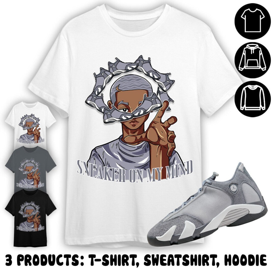 Jordan 14 Stealth Unisex Color T-shirt, Sweatshirt, Hoodie, Sneaker on ...