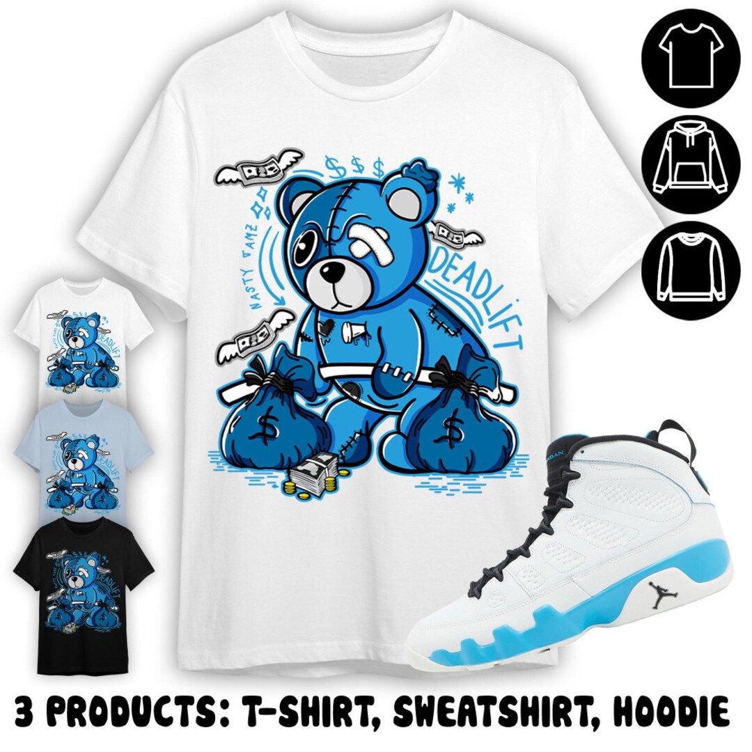 Jordan 9 Powder Blue Unisex Color T-shirt, Sweatshirt, Hoodie, Deadlift ...