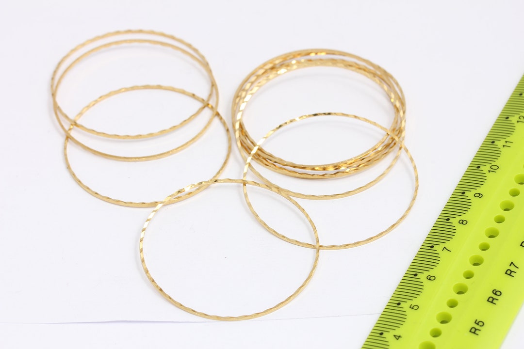 Raw Brass Ring, Connectors, Connector, Simple S, Brass Hoops, Circle ...
