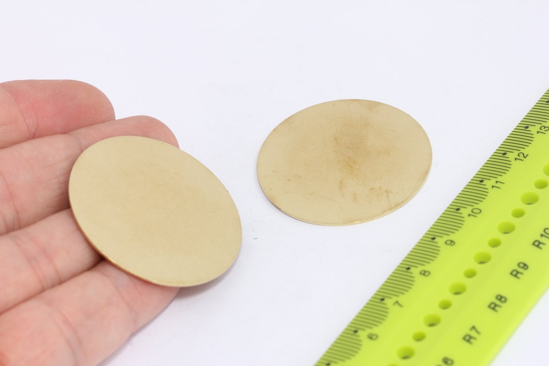 Raw Brass Disc, Stamping Blank, Personalized Disc, Stamping Tags, Large ...