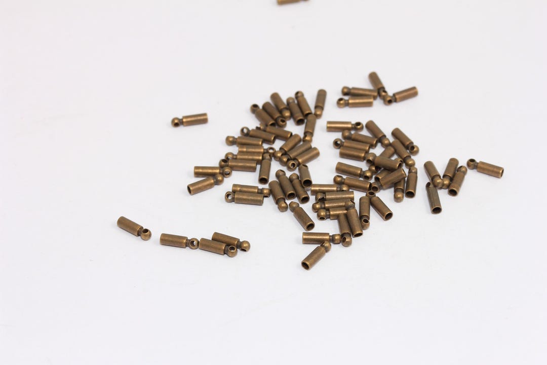 Antique Bronze End Caps, Solid End Caps, Bead Caps, Inner Size 1,2mm ...
