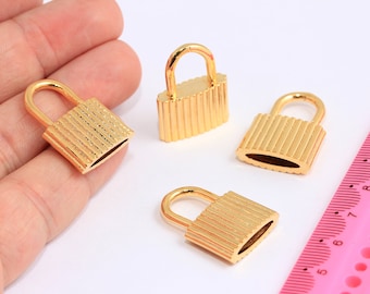 Gold Tiny Key , 5 Pcs 24k Shiny Gold Plated Key Charms , Key Pendant ...