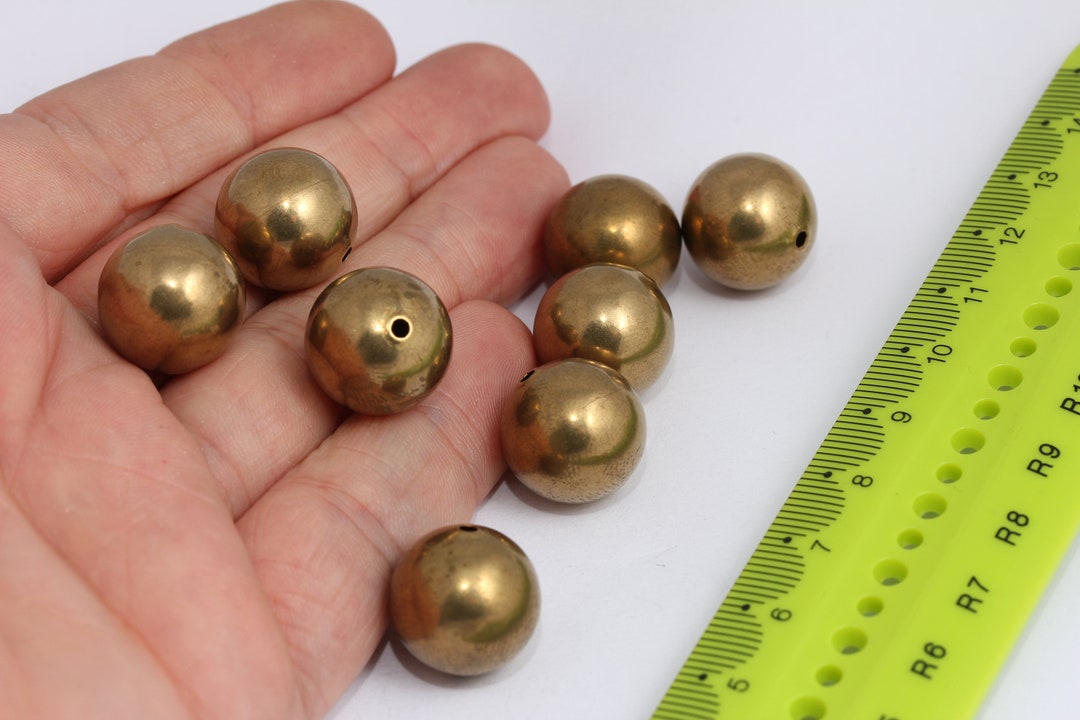 16mm Raw Brass Ball Beads Round Ball Pendant Jewelry Mbgchk294 Etsy