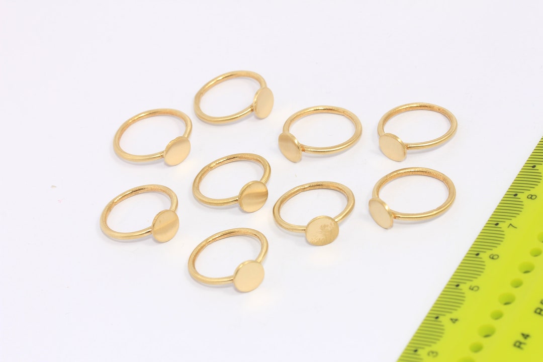 16mm Raw Brass String Rings, Closed Rings, Coin Ring, Raw Brass ...