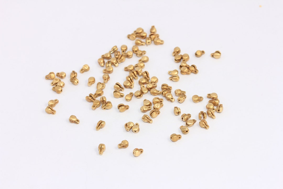 Raw Brass Crimp Ends, Cord Ends, Fits 1mm Ball Chain, Clam Bead Tip ...