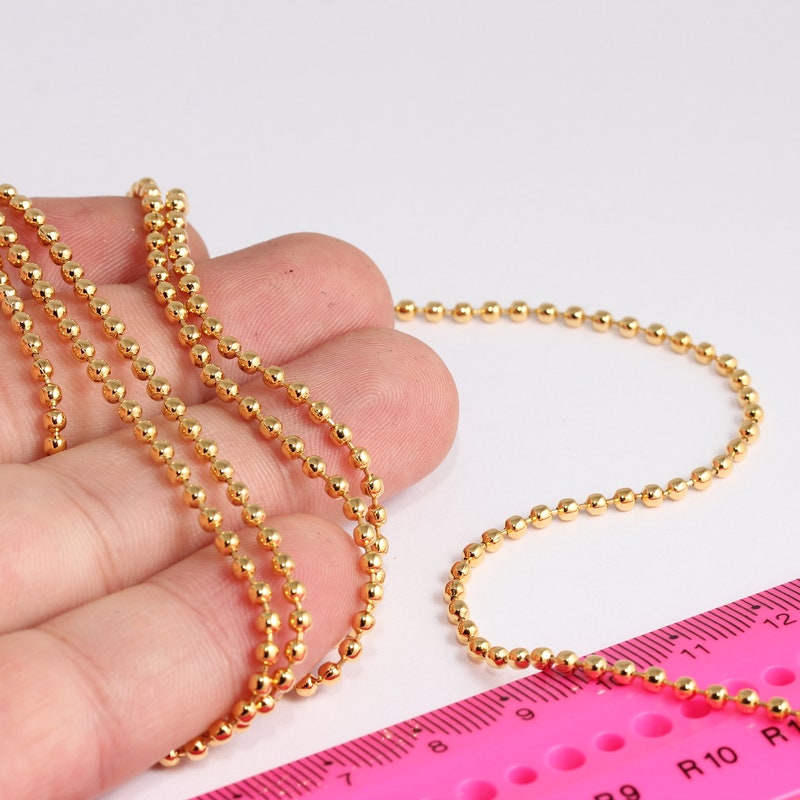 Ball Chain Gold Plated - Etsy