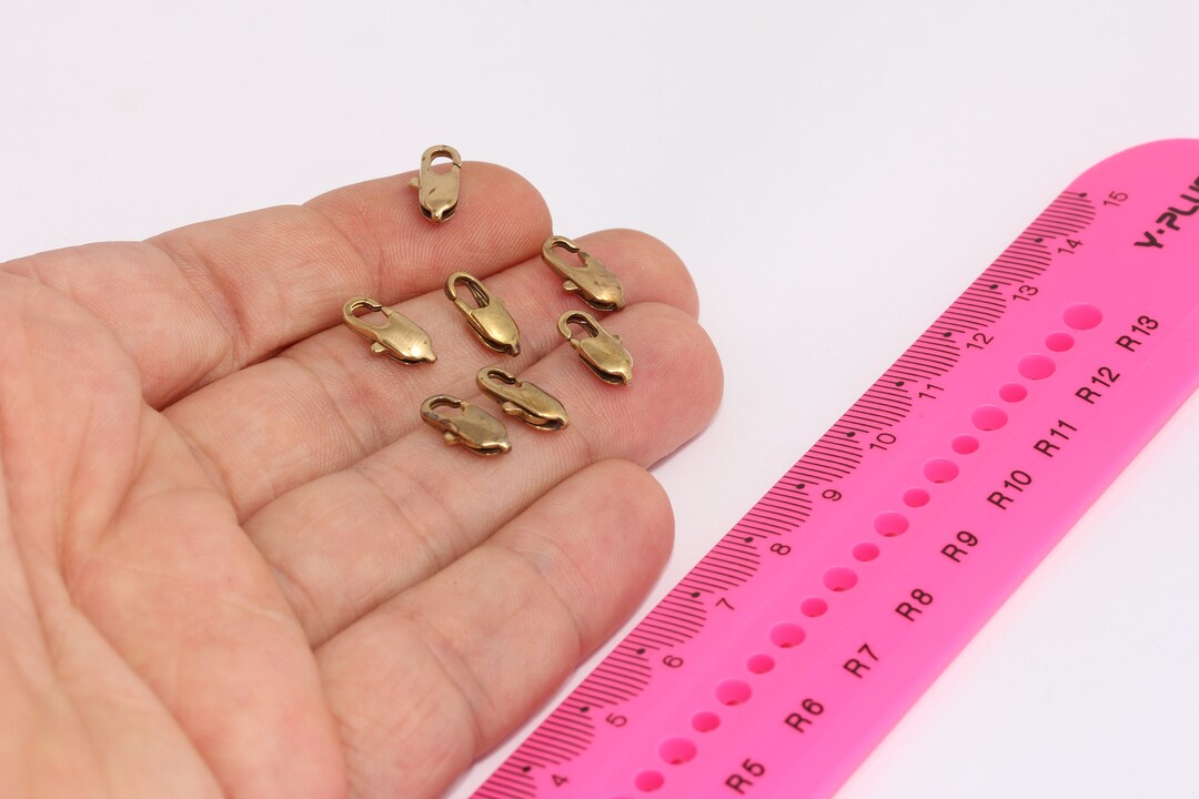 Raw Brass Plated Lobster Clasp, Claw Clasp, Raw Brass Lobster Clasp ...