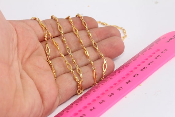 24k Shiny Gold Coin Chain Disc Coin Chains Bulk Lot Chain - Etsy