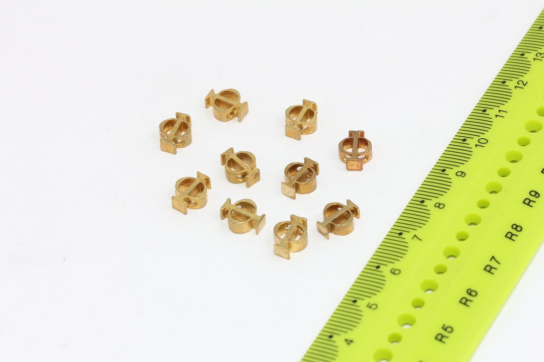 7x9mm Raw Brass Phi Letter, Phi Letter, Greek Letters, Phi Jewelry ...
