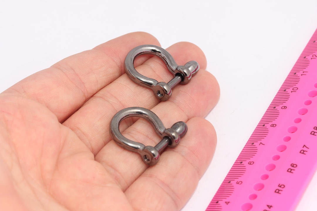 Gunmetal Shackle Clasp, Nautical Bracelet Clasps, Anchor Bracelet ...