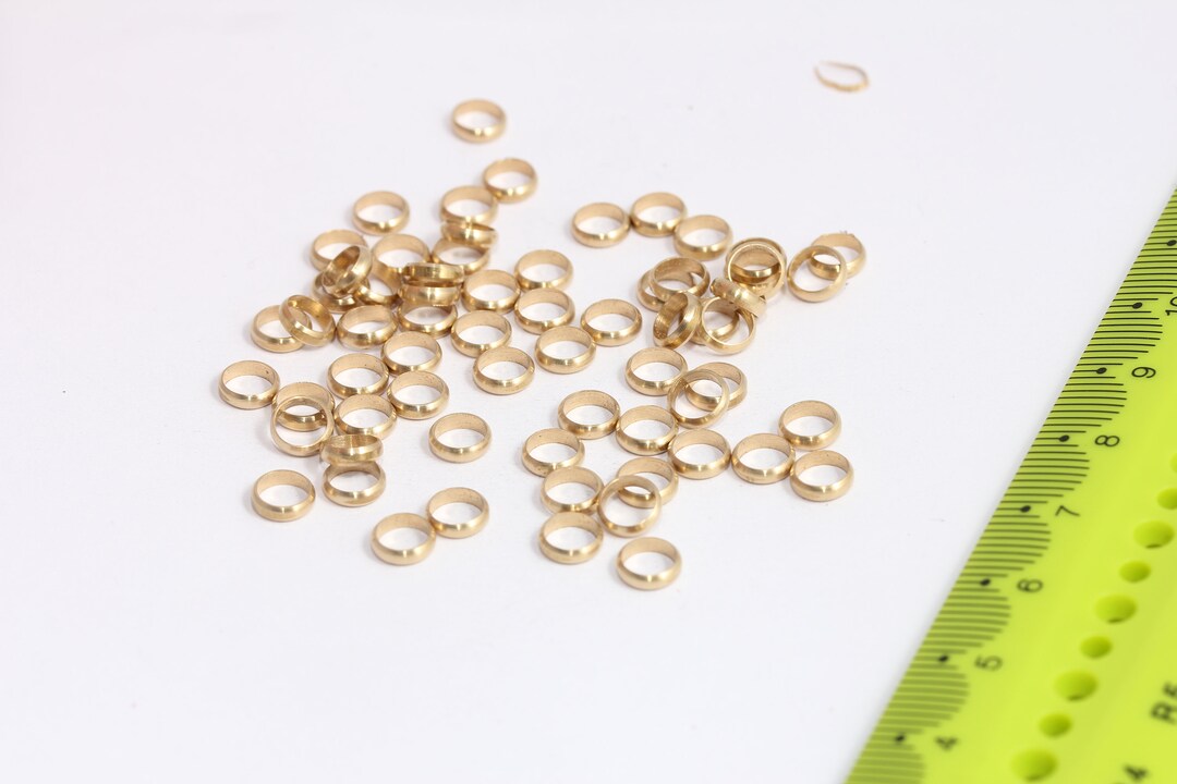 6mm Closed Ring, Raw Brass Rings, Connector Ring MBGSOM295 - Etsy