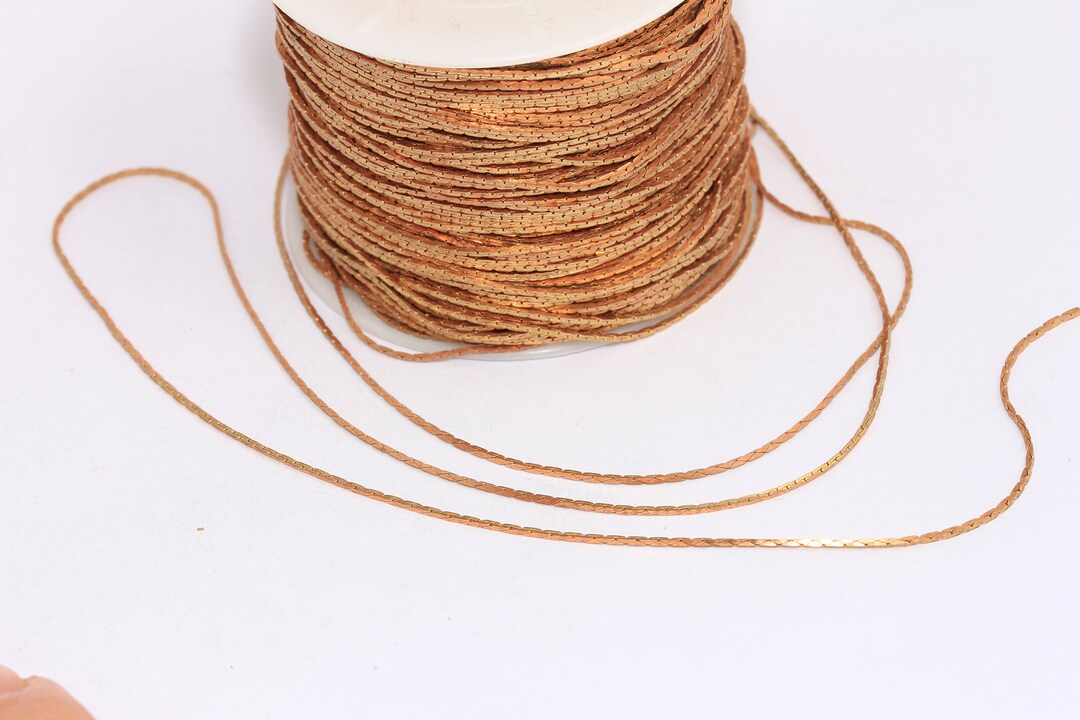 0,75mm Raw Copper Snake Chain, Copper Cable Chains, Bulk Lot Chains ...