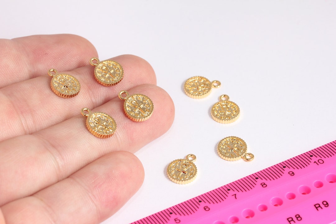 10x13mm 24k Shiny Gold Egypt Key, Ankh Symbol Pendant, Egypt Key ...