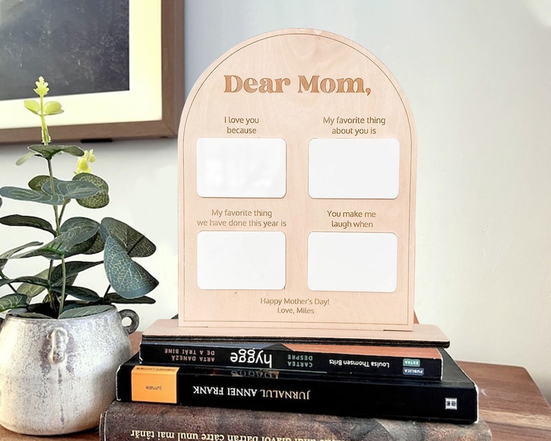 Customized Mom Wooden Sign Gift, DIY Mom Wooden Board, Mother's Day ...