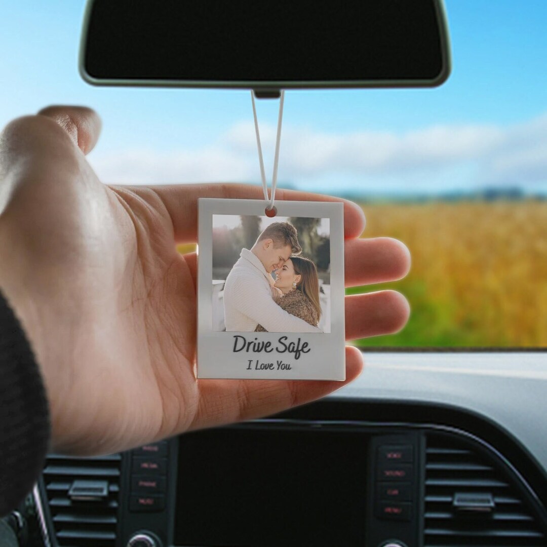 Personalized Photo Car Ornament, Hanging Car Photo Decor Accesories ...