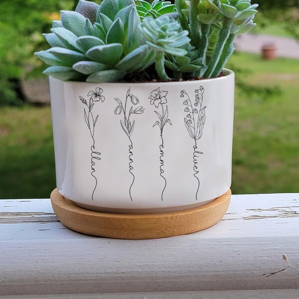 Clay Flower Pot - Etsy