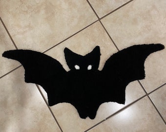 Bat Tufted Rug - Etsy