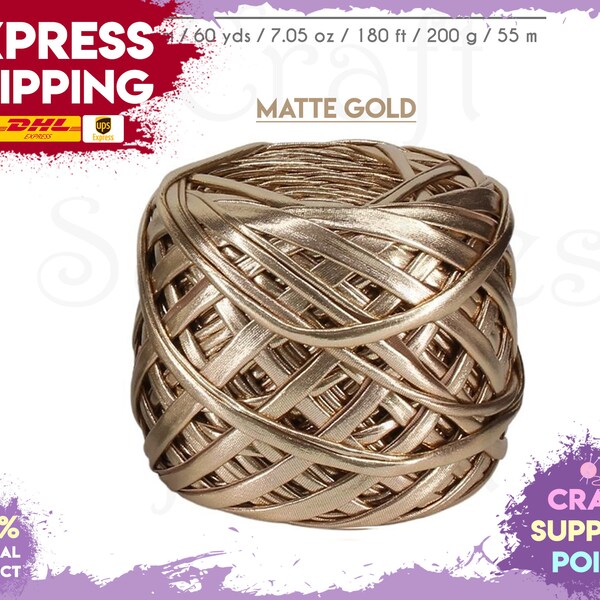 Gold Metallic Yarn - Etsy