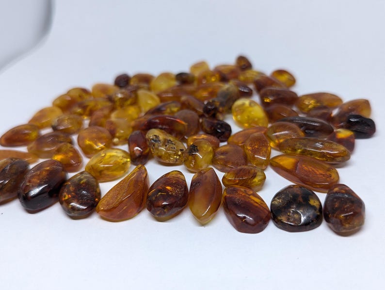 Natural Amber Stones, Baltic Amber Drops, Small Amber Pieces, Amber ...