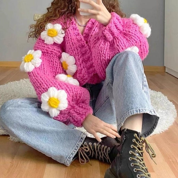 Flower Sweater - Etsy