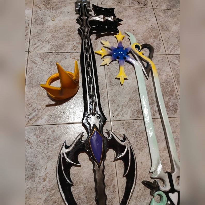 Keyblade Oblivion and Oathkeeper Kindom Hearts - Etsy
