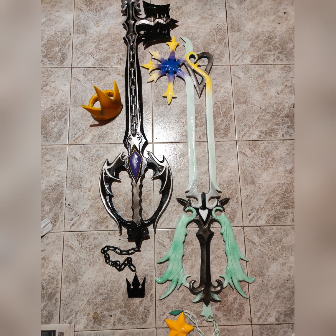 Keyblade Oblivion and Oathkeeper Kindom Hearts - Etsy