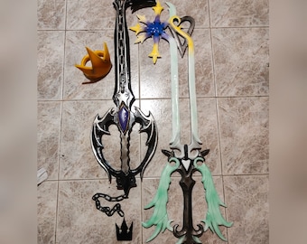 Kingdom Hearts Roxas Oblivion & Oathkeeper Keyblade - Etsy