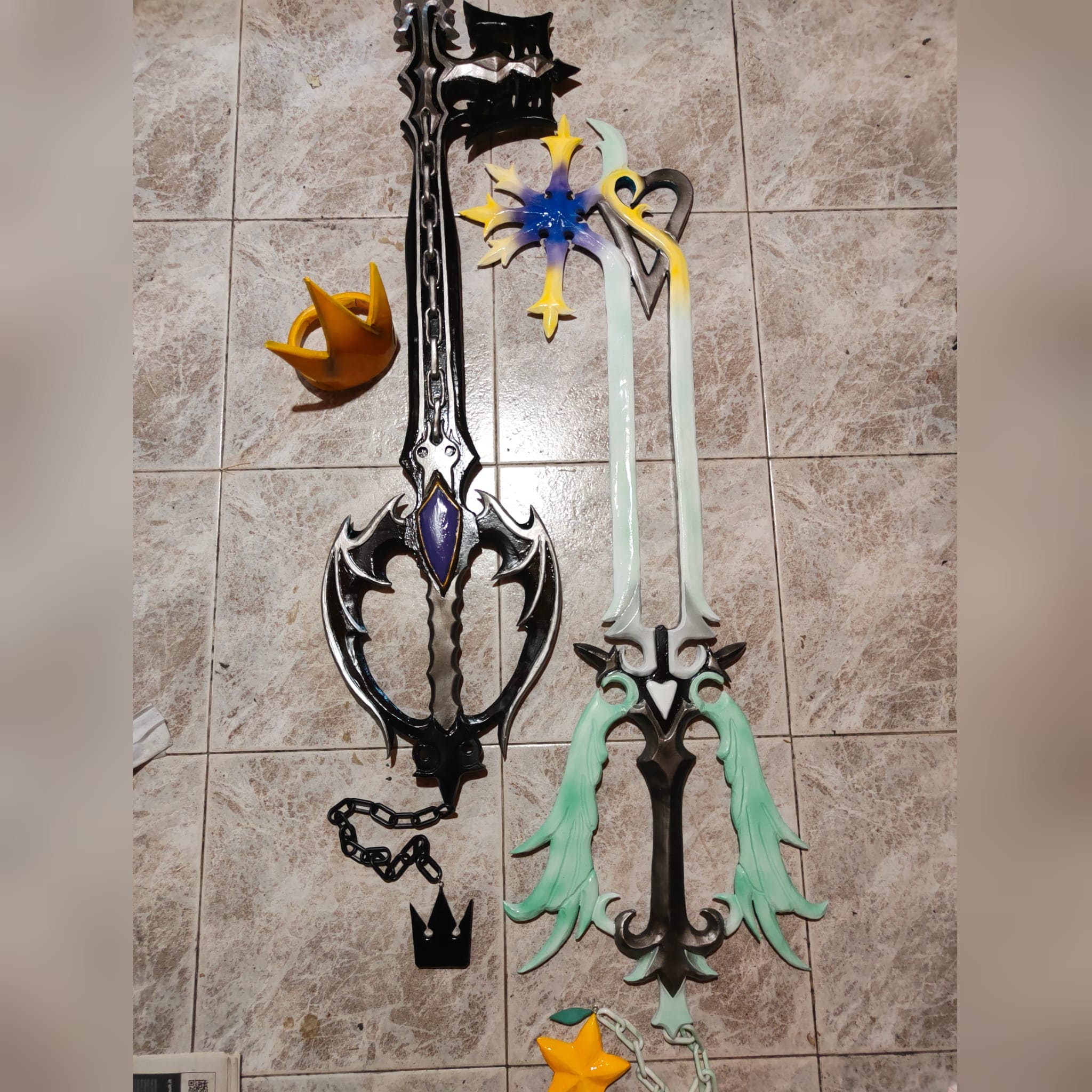 Keyblade Oblivion and Oathkeeper Kindom Hearts - Etsy