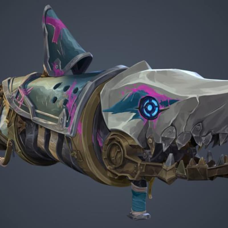 Arcane Jinx Shark - Etsy