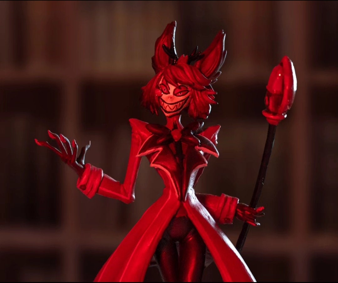 Hazbin Hotel Alastor 3D Print Hand Painted - Etsy UK