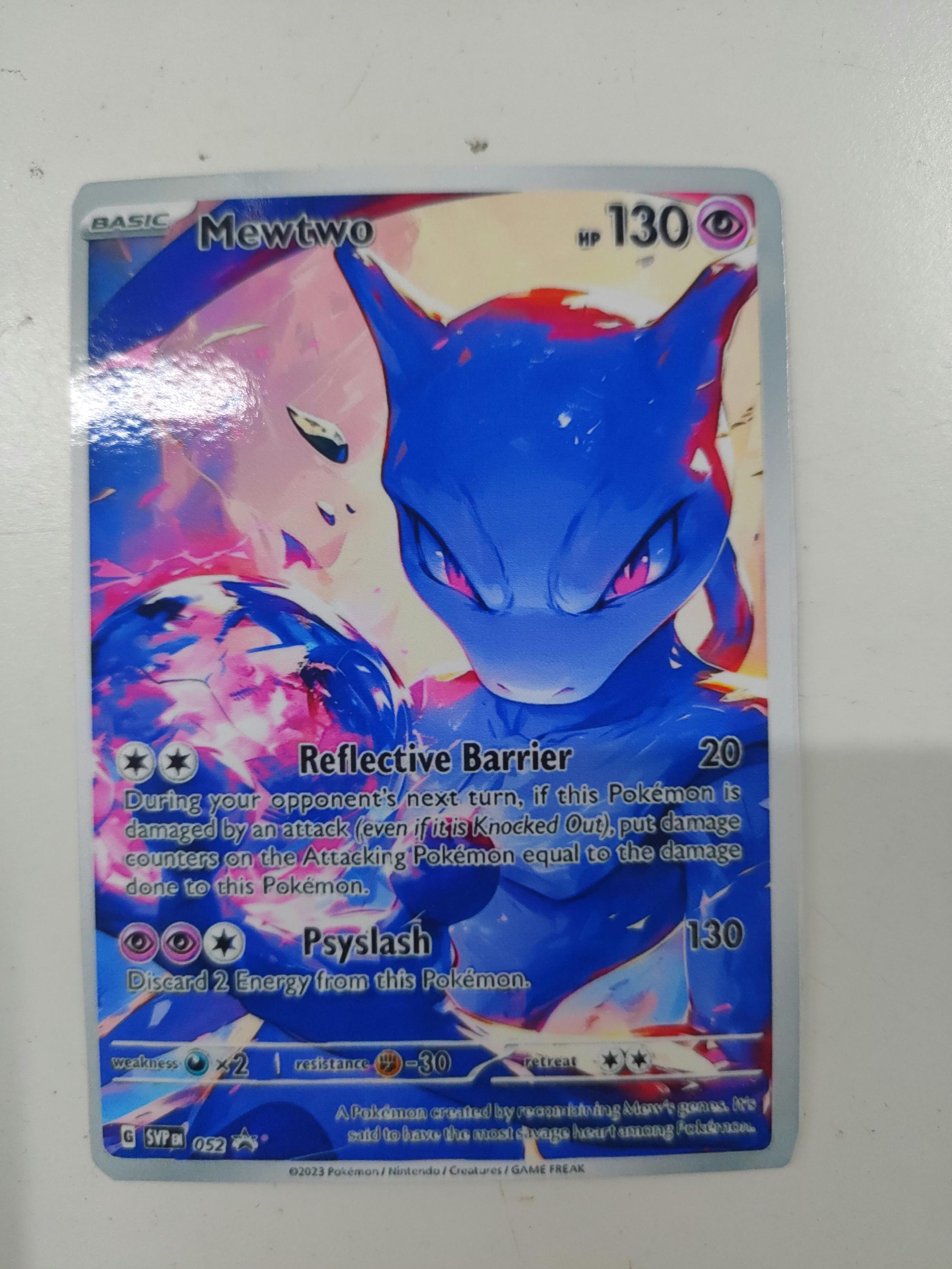 Mewtwo Custom Card - Etsy