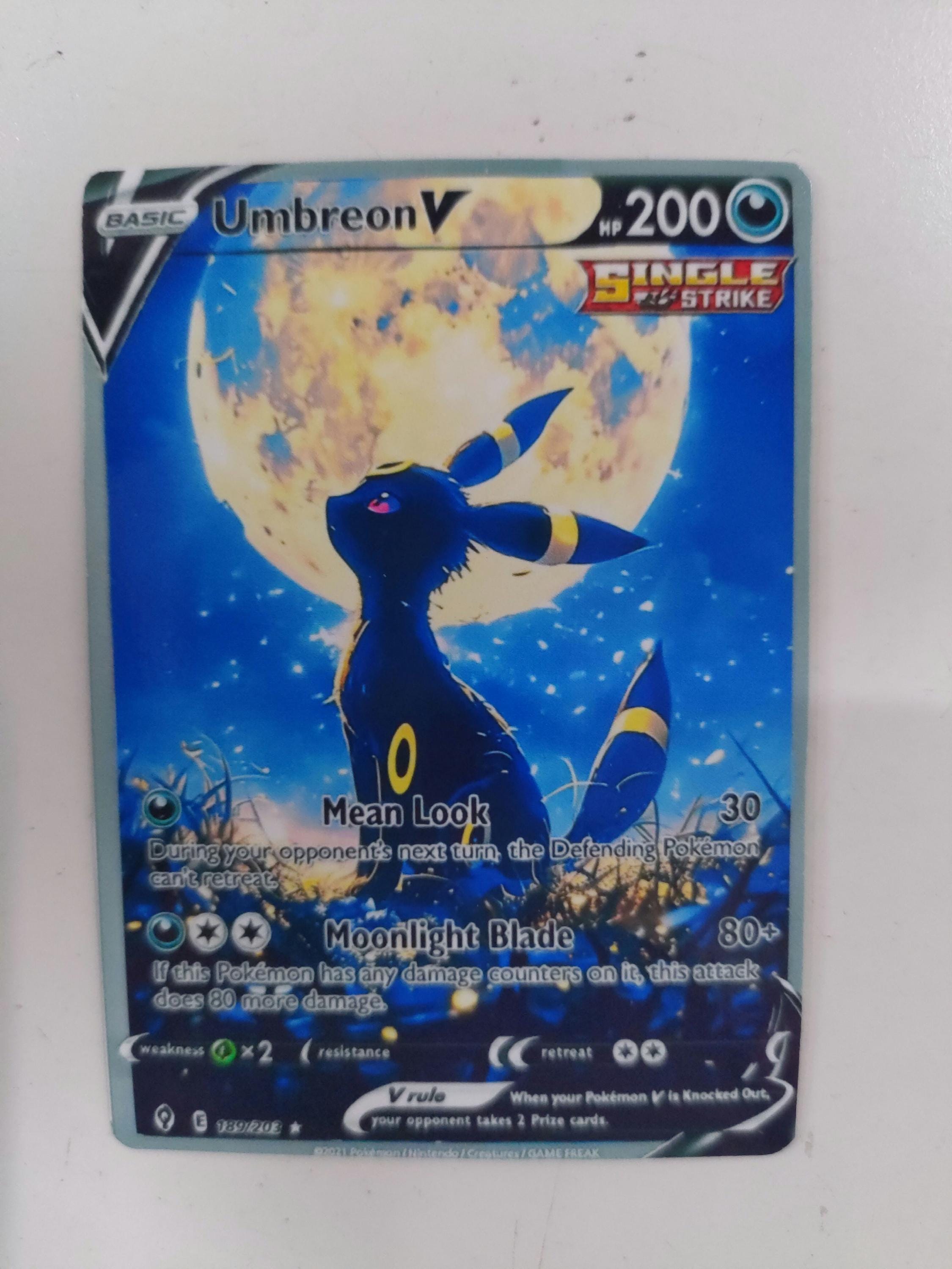 Umbreon V Custom Card - Etsy