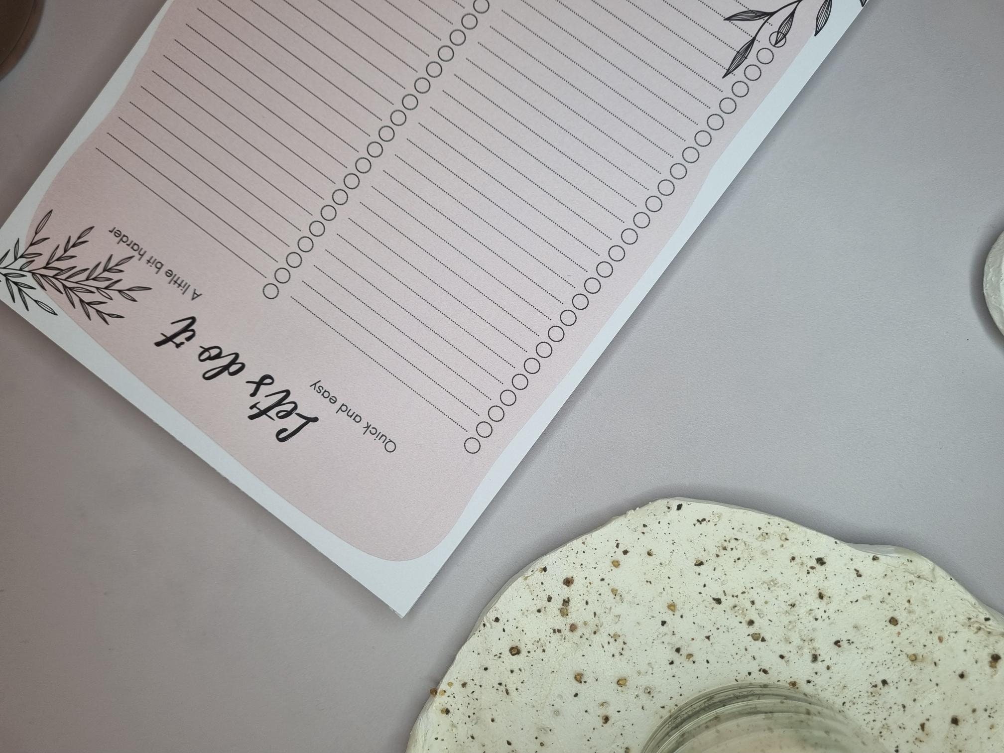 A5 to Do List Desk Pad | Daily to Do List | A5 Checklist | Daily ...