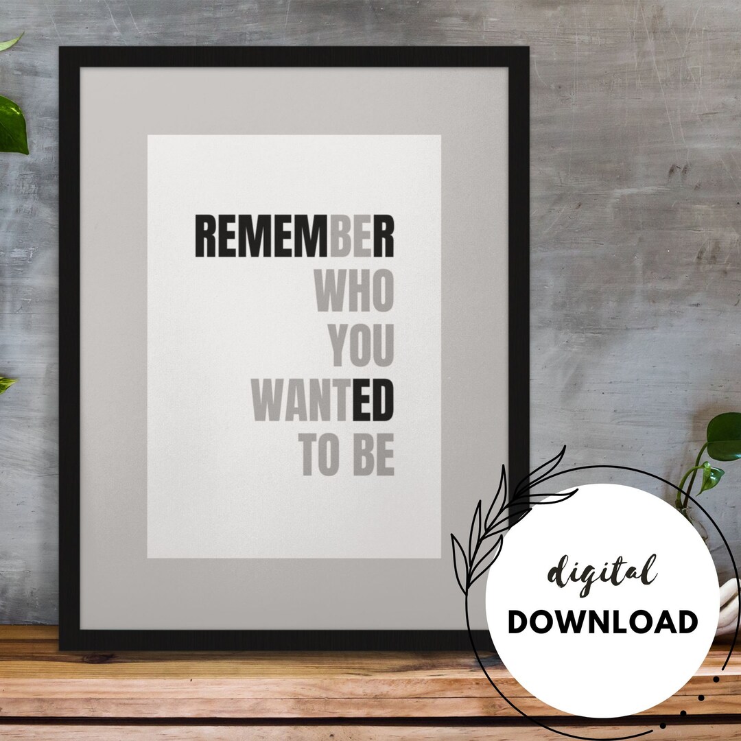Motivation Poster A4/A3 Digital Download, Decoration Wall Mural With ...