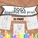 Coloring Pages of Dogs, Digital Download, Cute and Kid Friendly ...