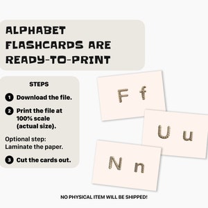 Printable Alphabet Flashcards, Engaging ABC Printable Cards for Toddler ...