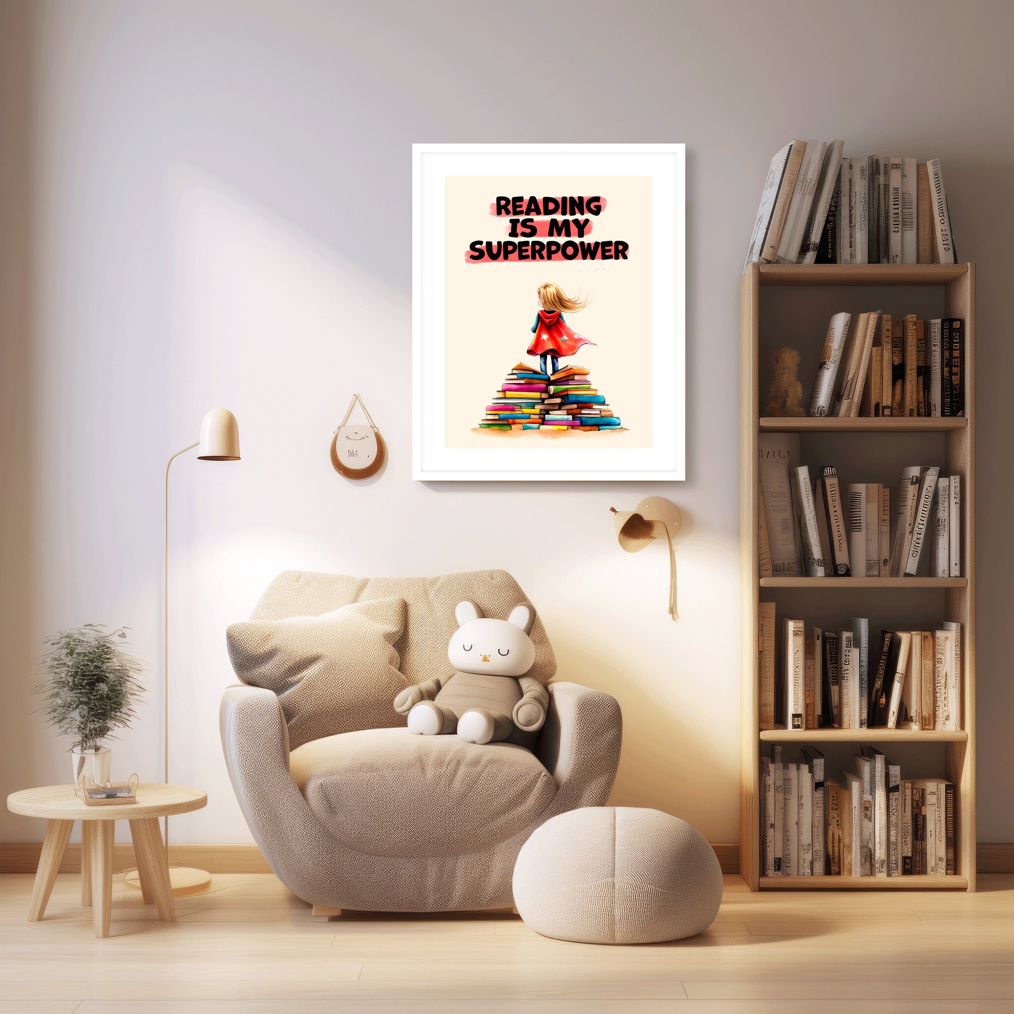 Reading Poster, Book Poster, Kids Room Decor, Classroom Decor, Library ...