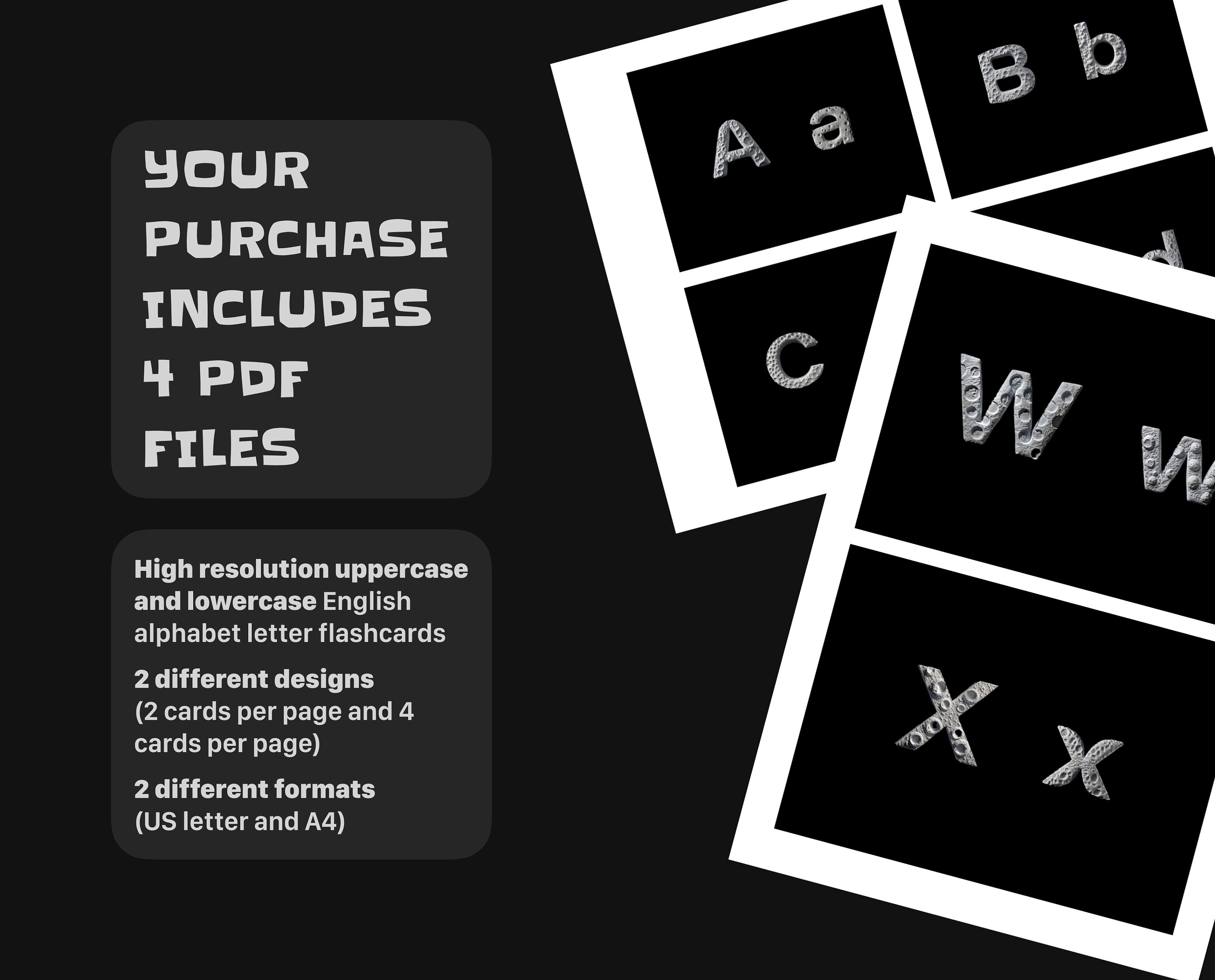 Printable Alphabet Flashcards, Engaging ABC Printable Cards for Toddler ...