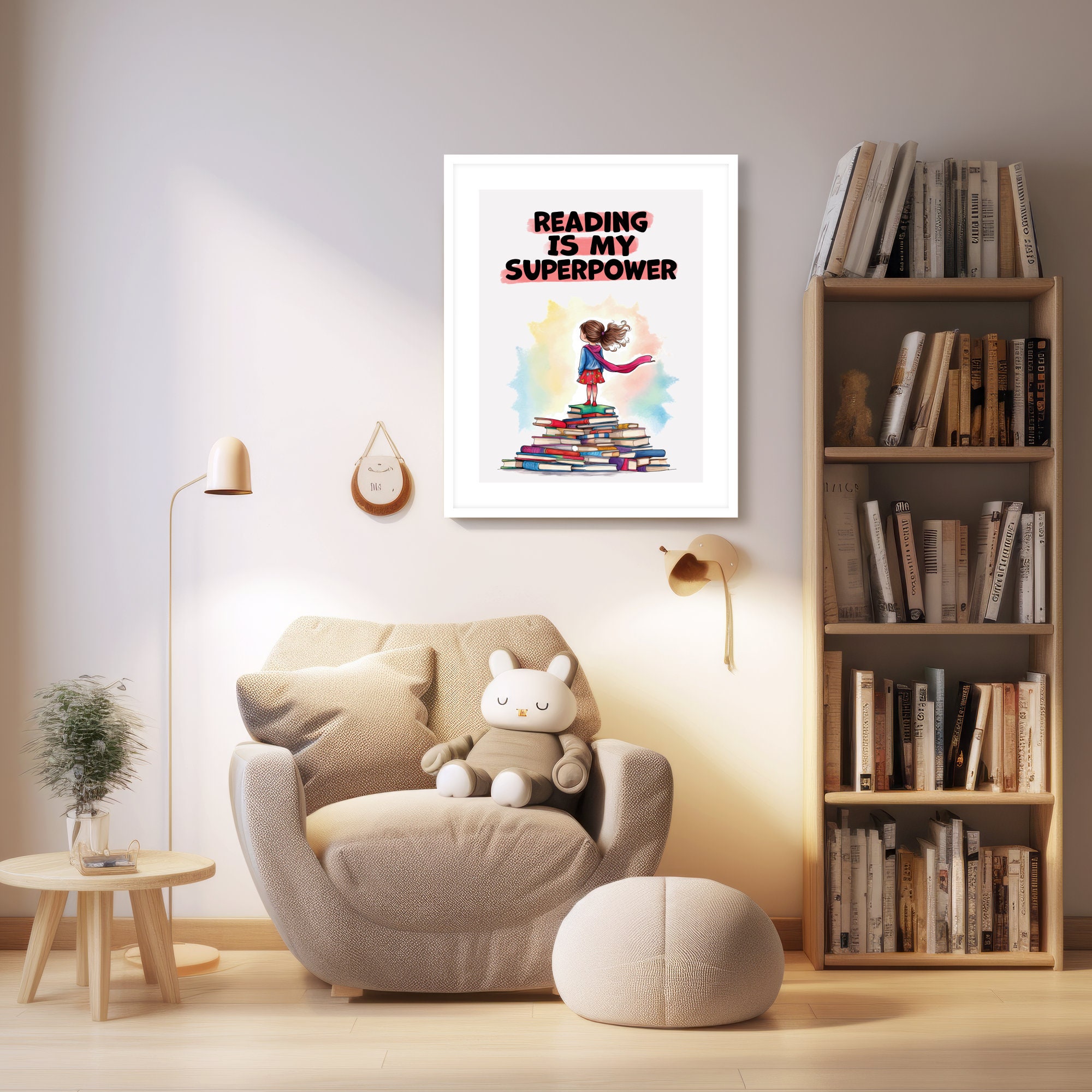 Reading Poster, Book Poster, Kids Room Decor, Classroom Decor, Library ...