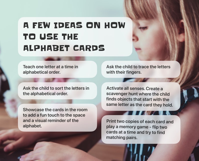 Printable Alphabet Flashcards, Engaging ABC Printable Cards for Toddler ...
