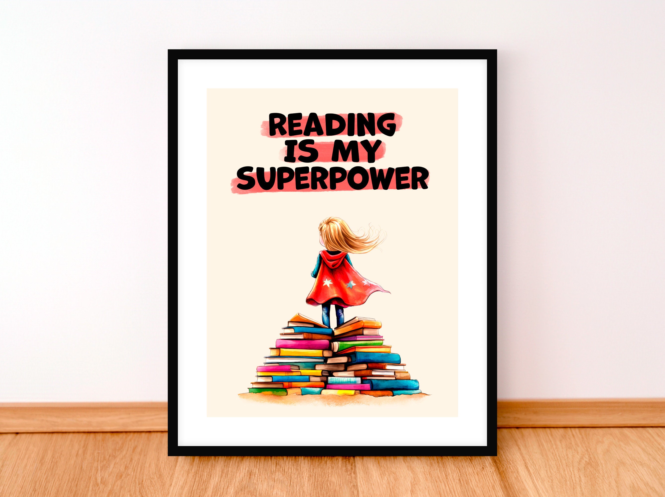 Reading Poster, Book Poster, Kids Room Decor, Classroom Decor, Library ...