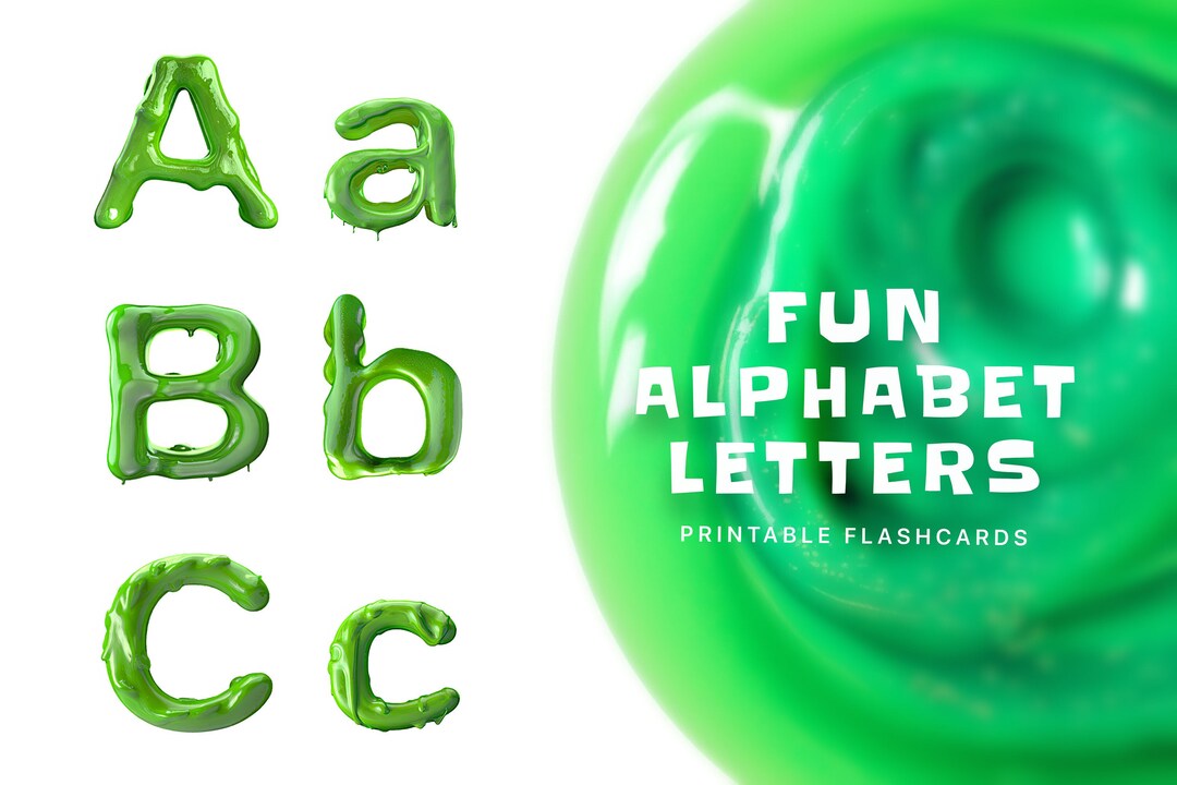 Alphabet Flashcards, Engaging ABC Printable Cards for Toddler Preschool ...