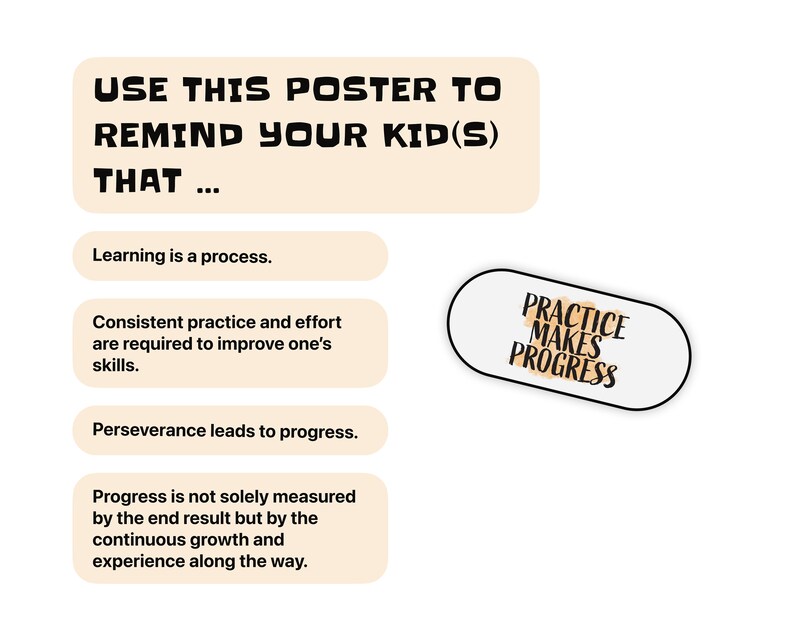 Growth Mindset Poster Kids Room Decor Affirmations - Etsy