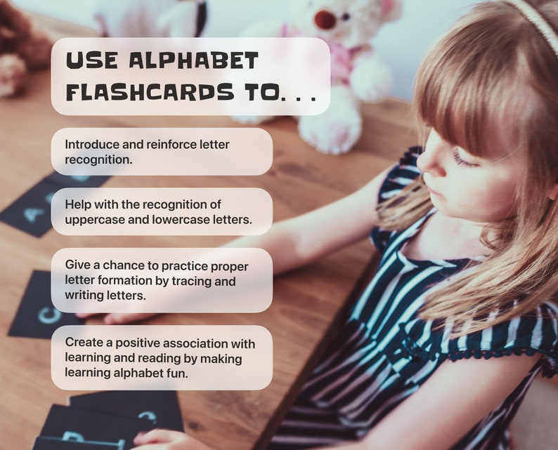 Printable Alphabet Flashcards, Engaging ABC Printable Cards for Toddler ...
