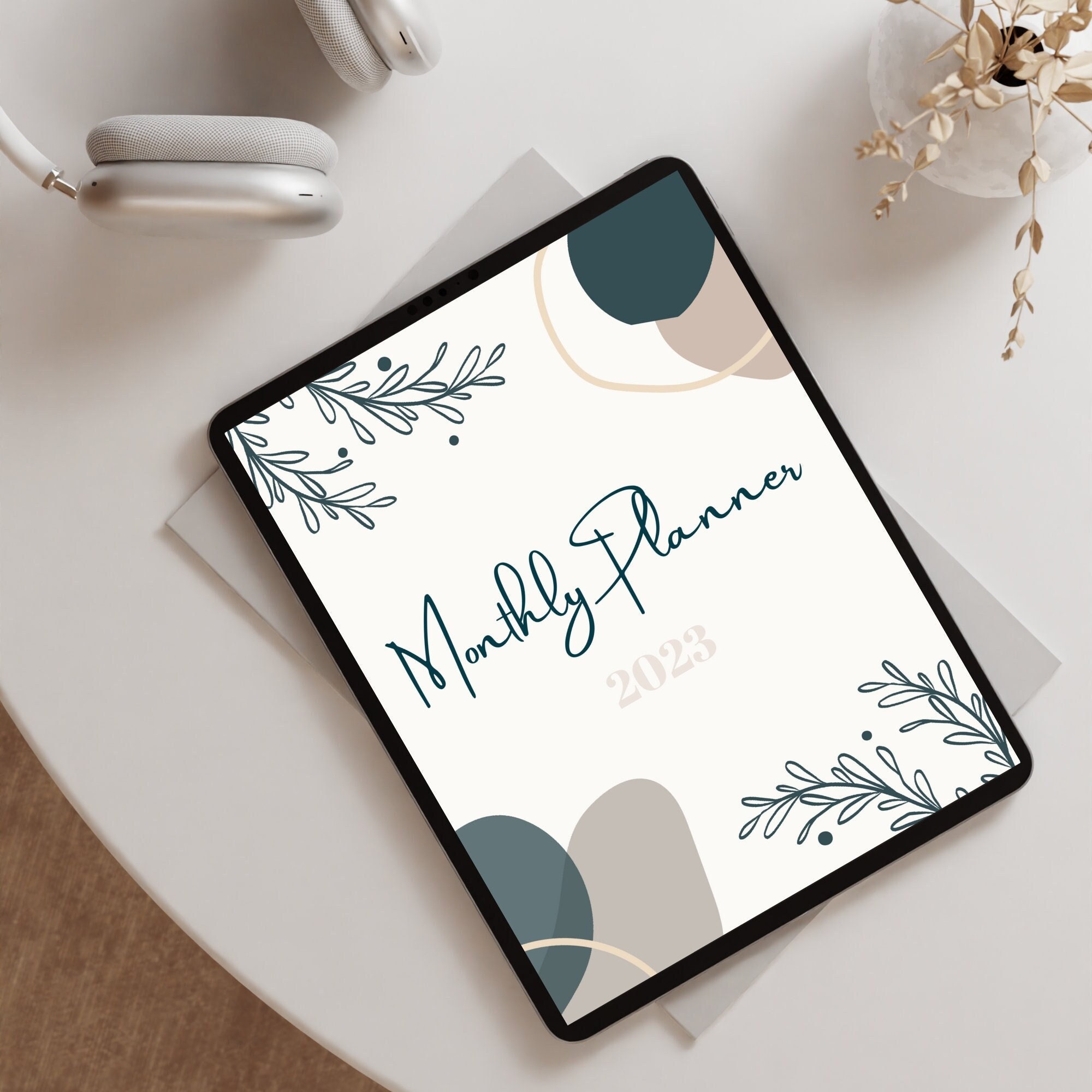 Minimalistic Digital Planner Simple Monthly Planner A4 - Etsy